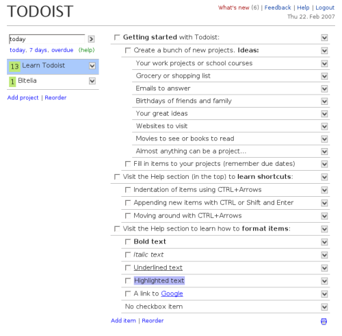 TODOIST, otro gestor de tareas