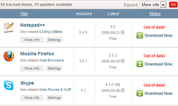 Busca actualizaciones de tus programas con CNET TechTracker