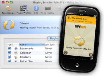 Missing Sync agrega soporte para Palm Pre Plus y Pixi Plus