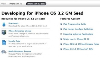 Apple publica el iPhone OS 3.2 final y espera la entrega de aplicaciones