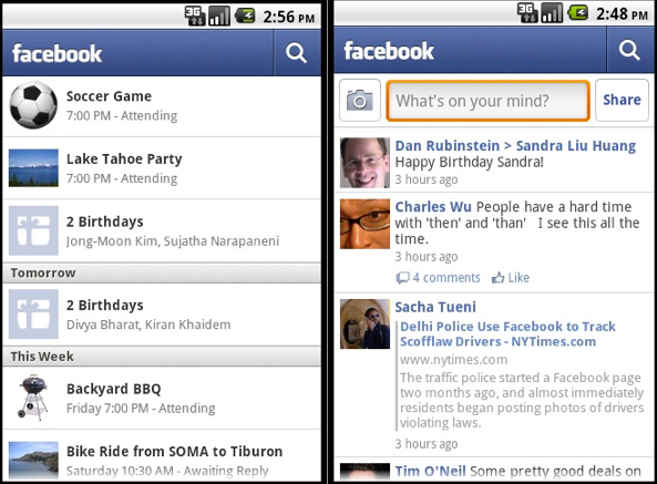 Facebook para Android renovado