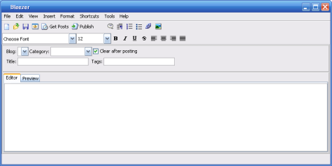 Bleezer, completo editor de weblogs multiplataforma