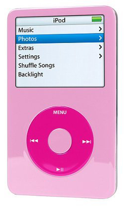 El iPod rosa, que hace juego con la PSP rosa