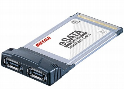 Tarjeta PCMCIA con conexiones eSATA