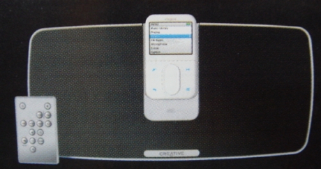 Dock y altavoces de viaje para Creative Zen