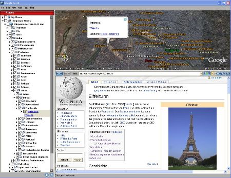 La Wikipedia en Google Earth