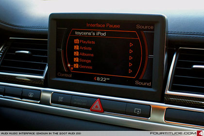 Nuevo interface para iPod de Audi