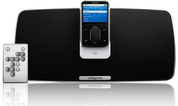 Altavoces y dock para Zen Creative PlayDock Z500