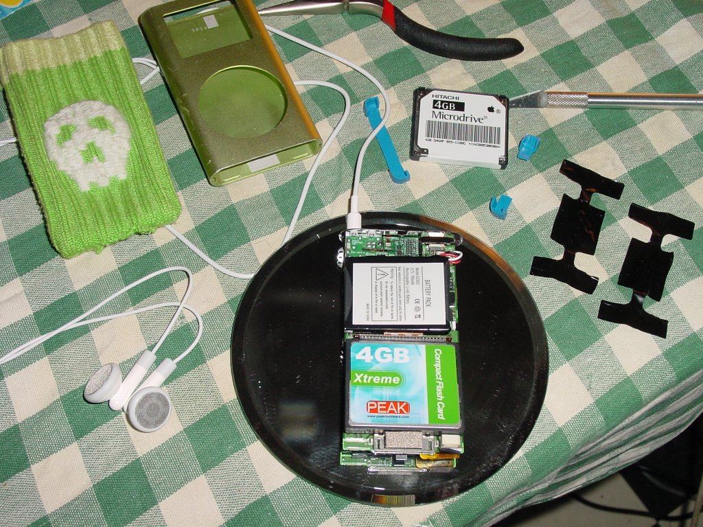 iPod mini con memoria flash