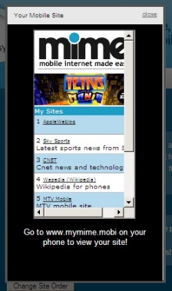Mime, Mobile Internet Made Easy