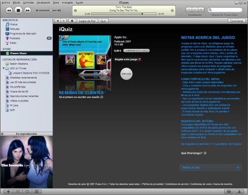 iQuiz, nuevo juego para tu iPod 5G ya disponible
