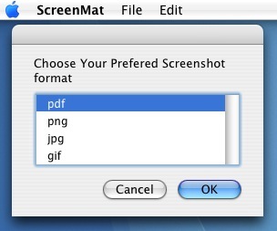 ScreenMat, elige tu formato de captura