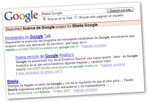 Buscando en Google sin anuncios