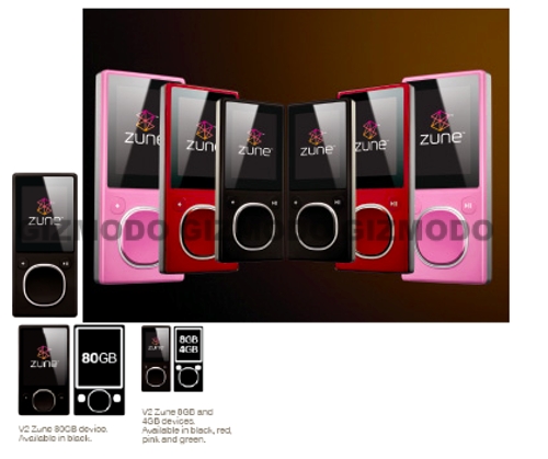 Primeras "imágenes" de Zune 2 y Zune flash (tranquilos, sin novedades ...