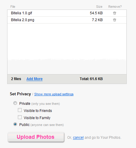 El nuevo interfaz para subir fotos de Flickr