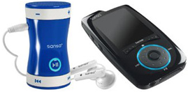 Cambios en los reproductores Sansa Connect y Shaker