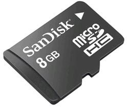 Sandisk MicroSDHC y M2 de 8GB