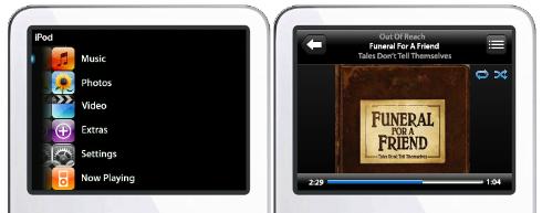El interfaz del iPod touch en uno de 5G