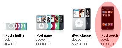 Nuevo precio para el iPod touch en México