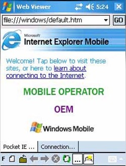 Web Viewer, mejora la navegación en Pocket Internet Explorer