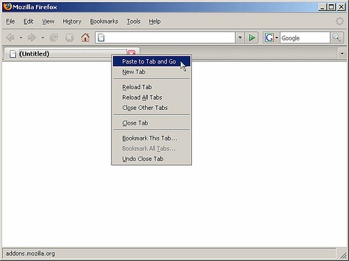 Paste to tab and go, imprescindible para tu Firefox