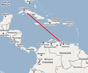 Cuba y Venezuela unidas por un cable de telecomunicaciones
