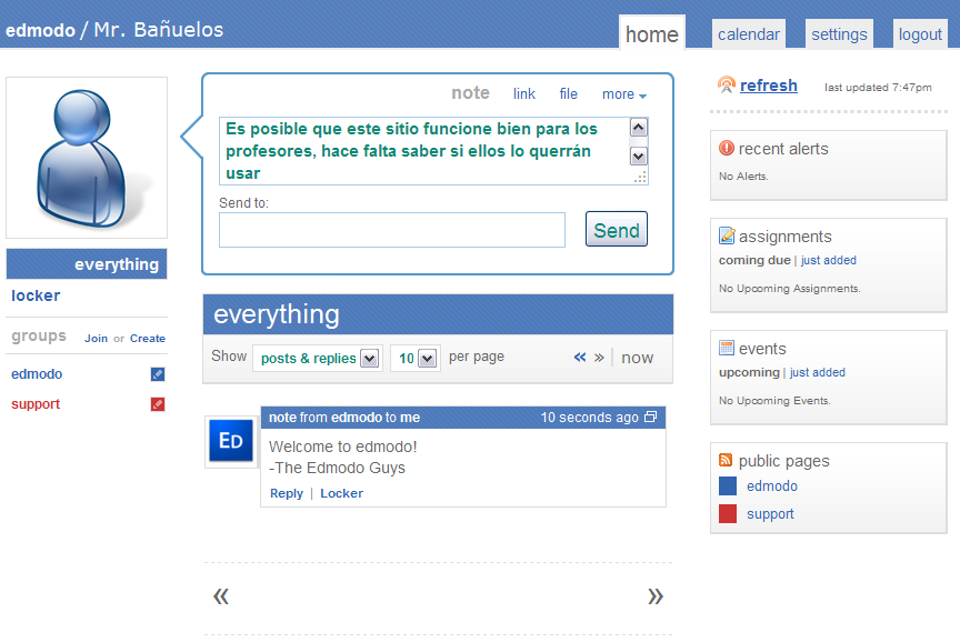 Edmodo - microblogging para el mundo educativo