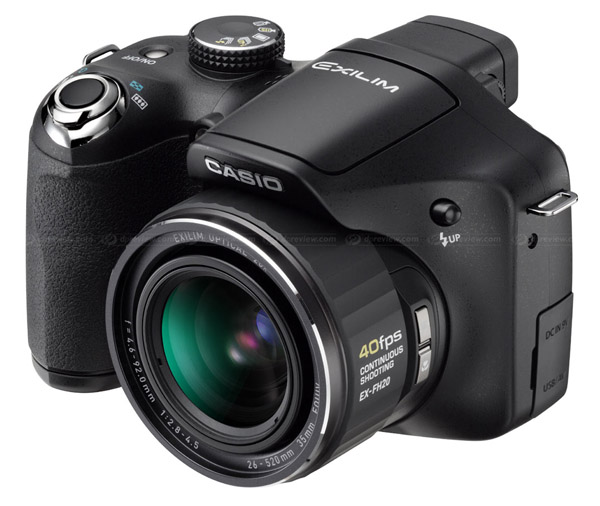 Casio Exilim EX-FH20 con grabación a 1000fps y zoom óptico de 20x