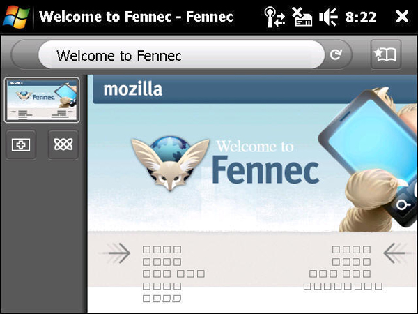 Nuevas capturas de Fennec (Firefox Mobile) para Windows Mobile