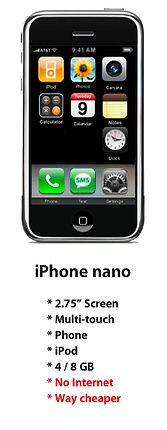 El rumor del iPhone nano vuelve a perseguir a Apple