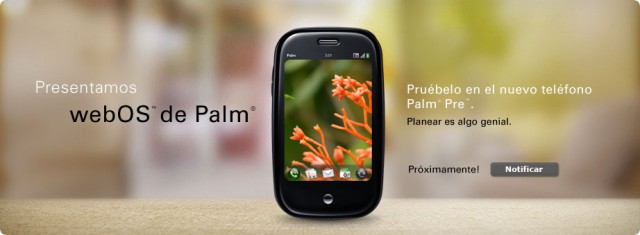 Palm actualiza las webs Europeas con Palm Pre