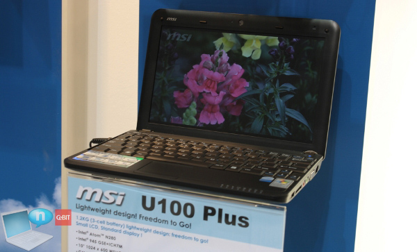 MSI Wind U100 Plus con procesador Atom N280