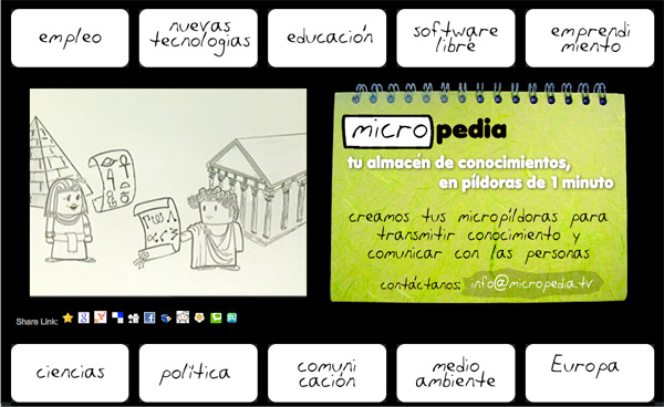 Micropedia, una Wikipedia a base de micro vídeos