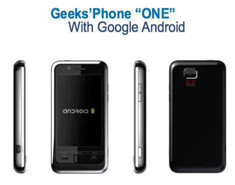 GeekPhone One, desde España un smartphone con Android