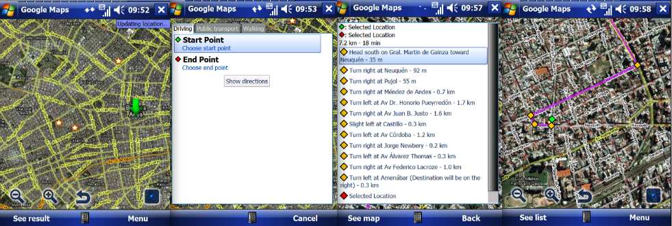 Google Maps Argentina incluye "Cómo Llegar" y "Turn by Turn"