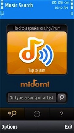 Identifica que canción estás escuchando con Midomi