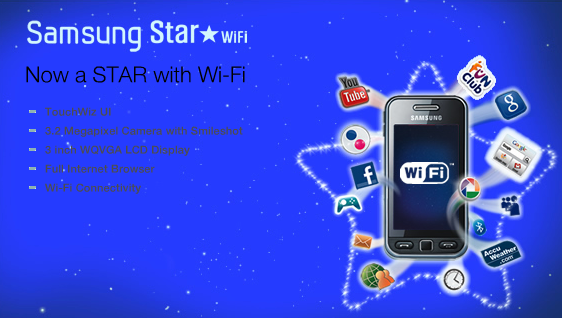 Samsung Star S5230W vendrá con WiFi