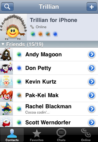 Trillian IM llega al iPhone, se convierte en la aplicación IM mejor ...