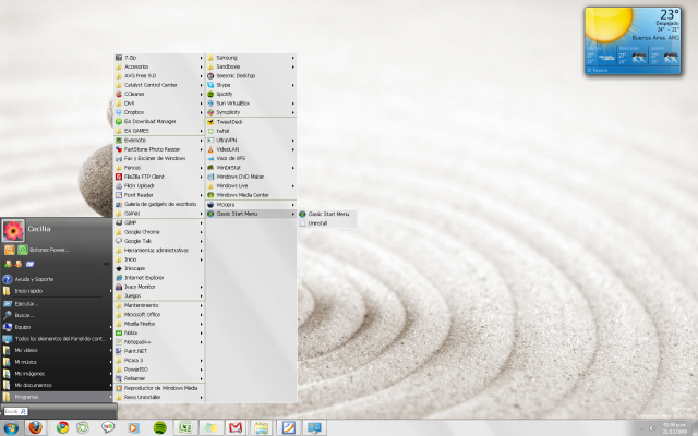 Menú de inicio clásico en Windows 7 con Windows 7 Classic Start Menu