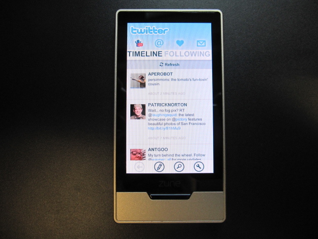 ¿La aplicación de Twitter en Zune HD? Un desastre que censura palabras