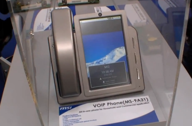 MSI muestra su teléfono VoIP con Android
