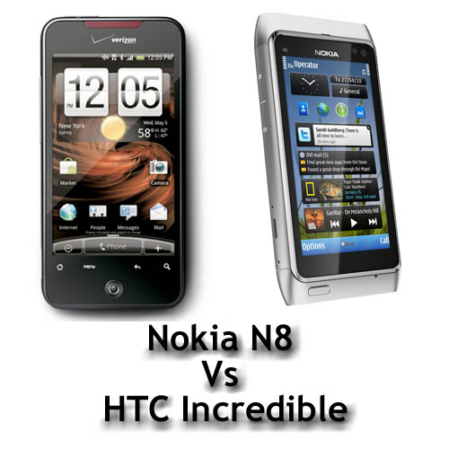 Nokia N8 vs HTC Incredible