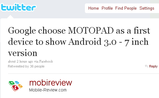 MOTOPAD sería la primer tablet con Android 3.0