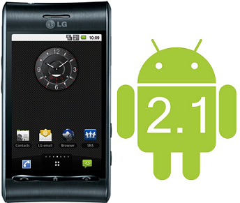 Actualización Android 2.1 para LG Optimus GT540